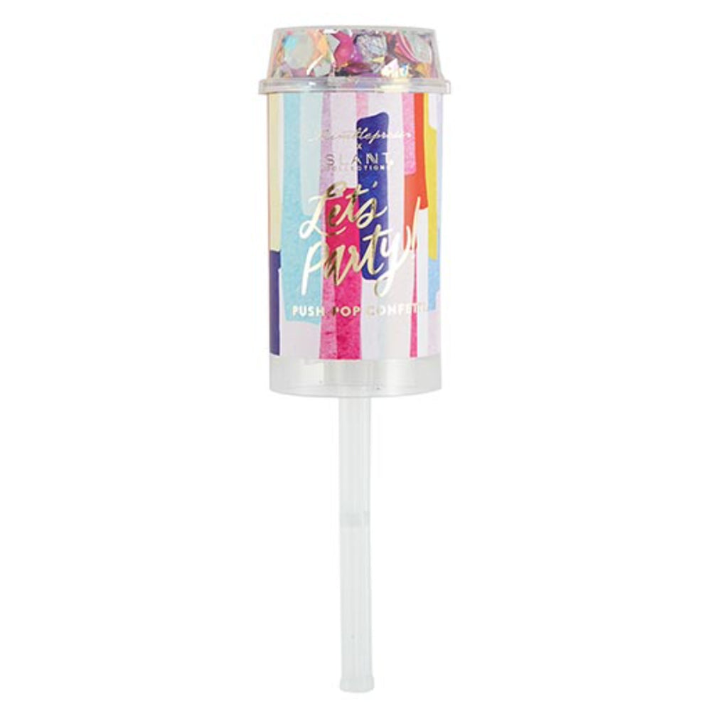 Just Party Push Pop Confetti - BLOOM BERRY